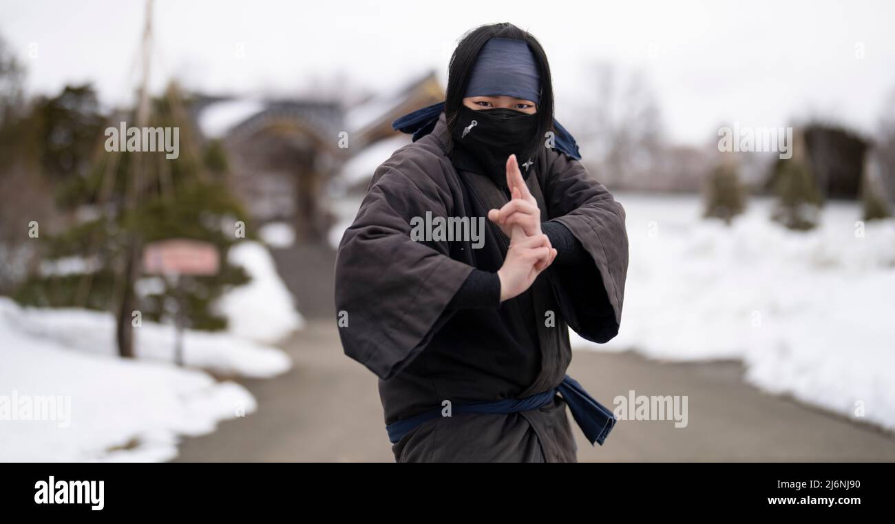 Ninja at Noboribetsu Date Jidai Mura (Historical village) Edo period ...