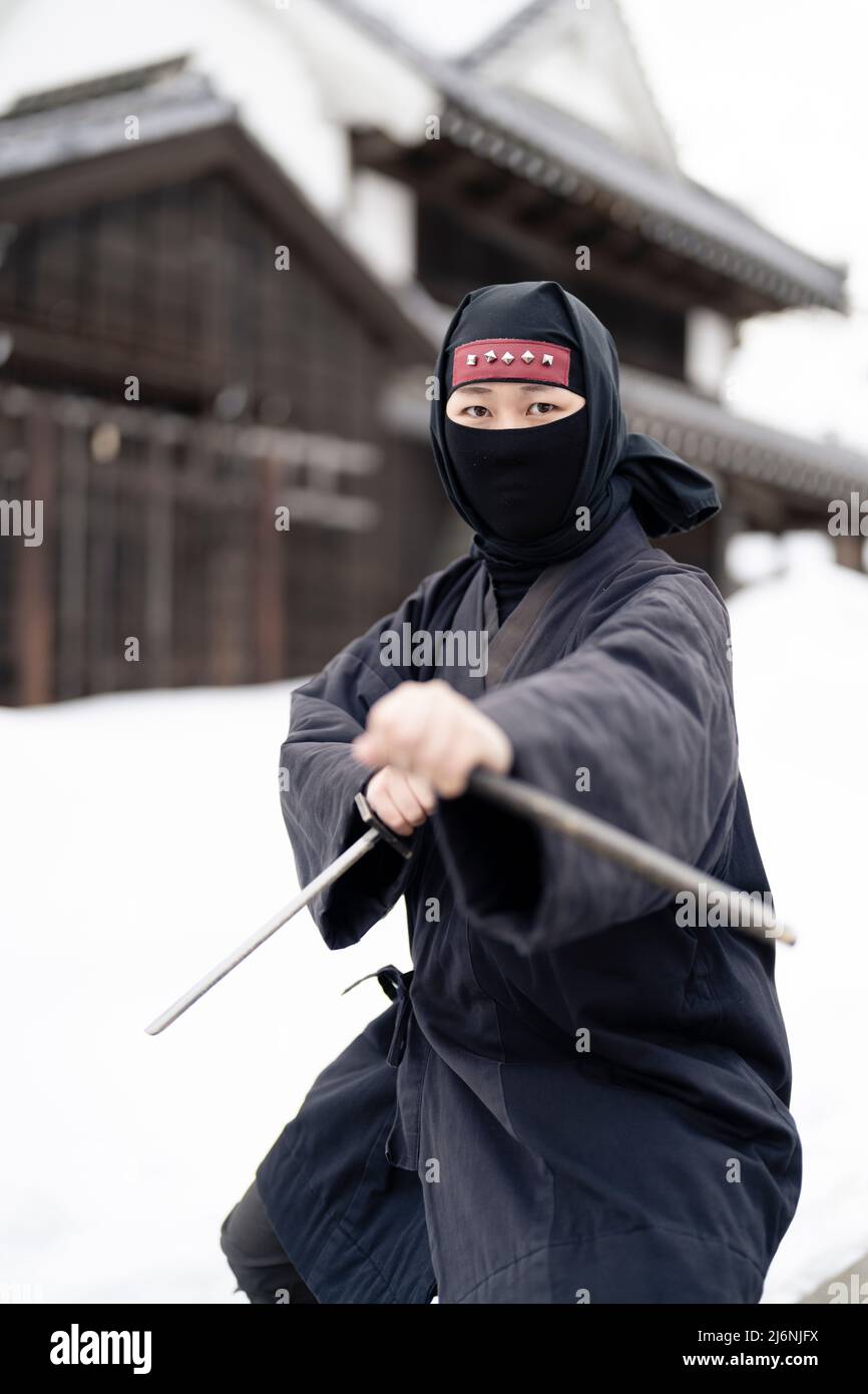 Ninja at Noboribetsu Date Jidai Mura (Historical village) Edo period ...
