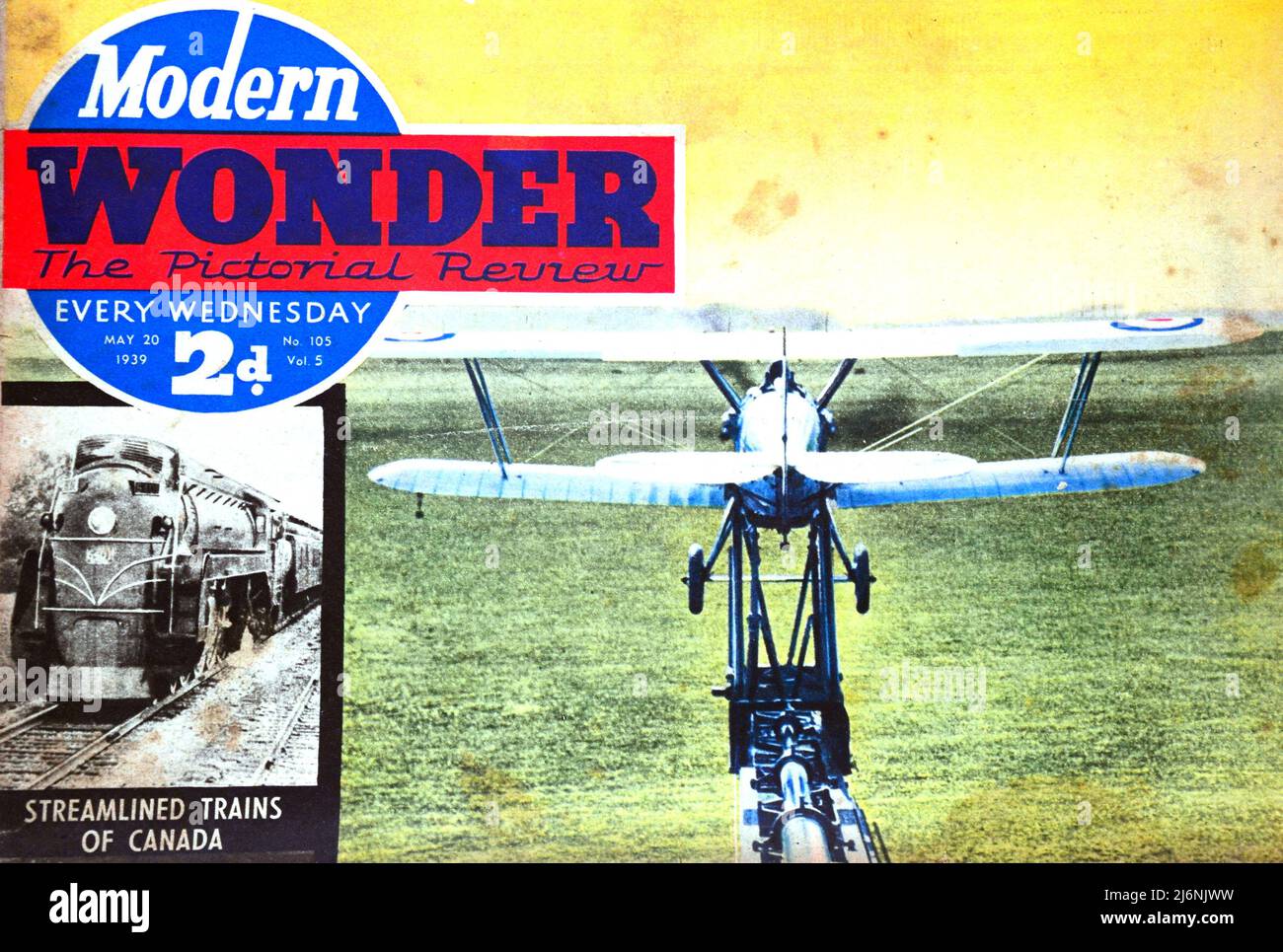 Top half of the cover of 'Modern Wonder. The Pictorial Review' May 20 ...