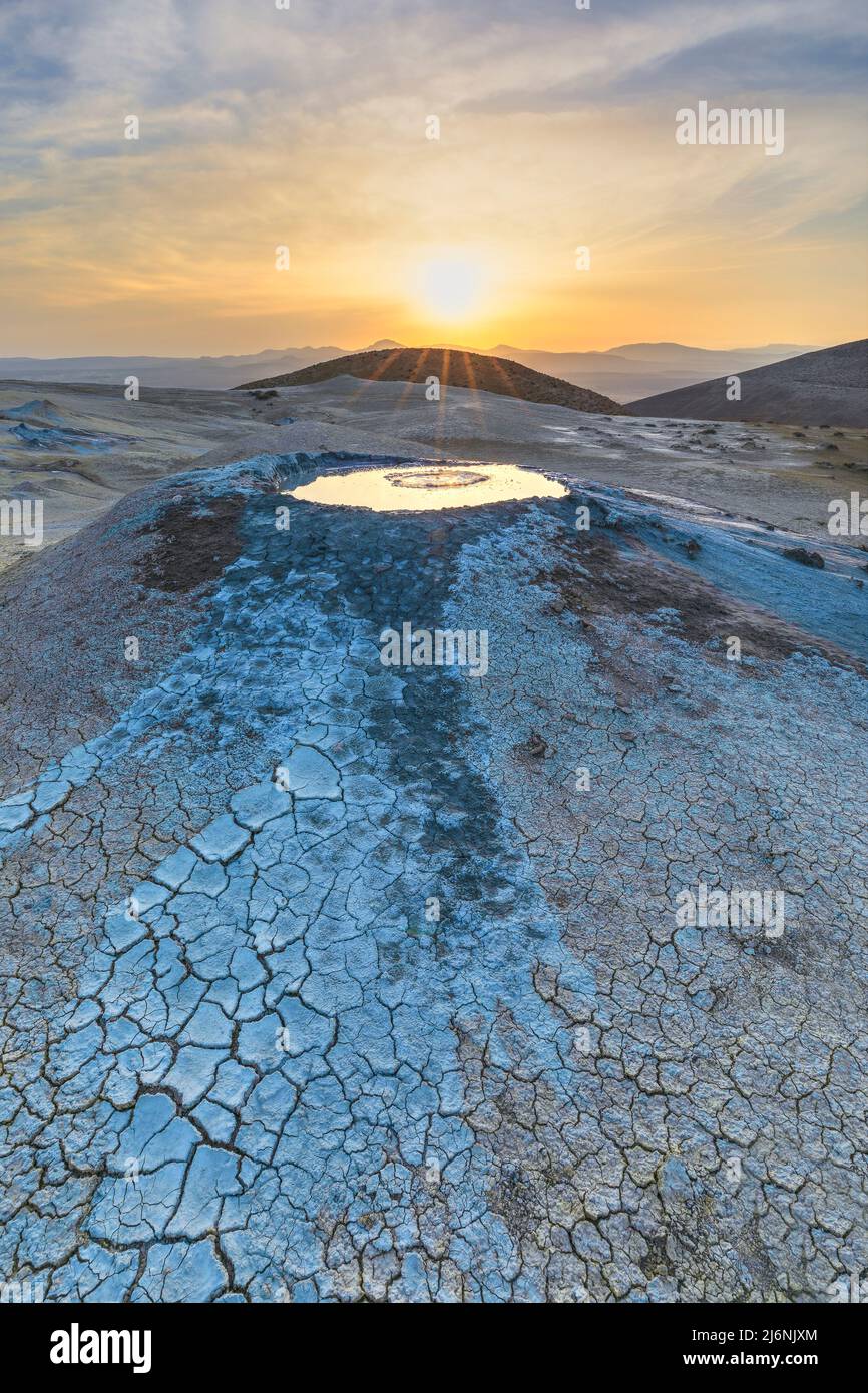 Mud volcanoes in the mountains of Gobustan Stock Photo - Alamy