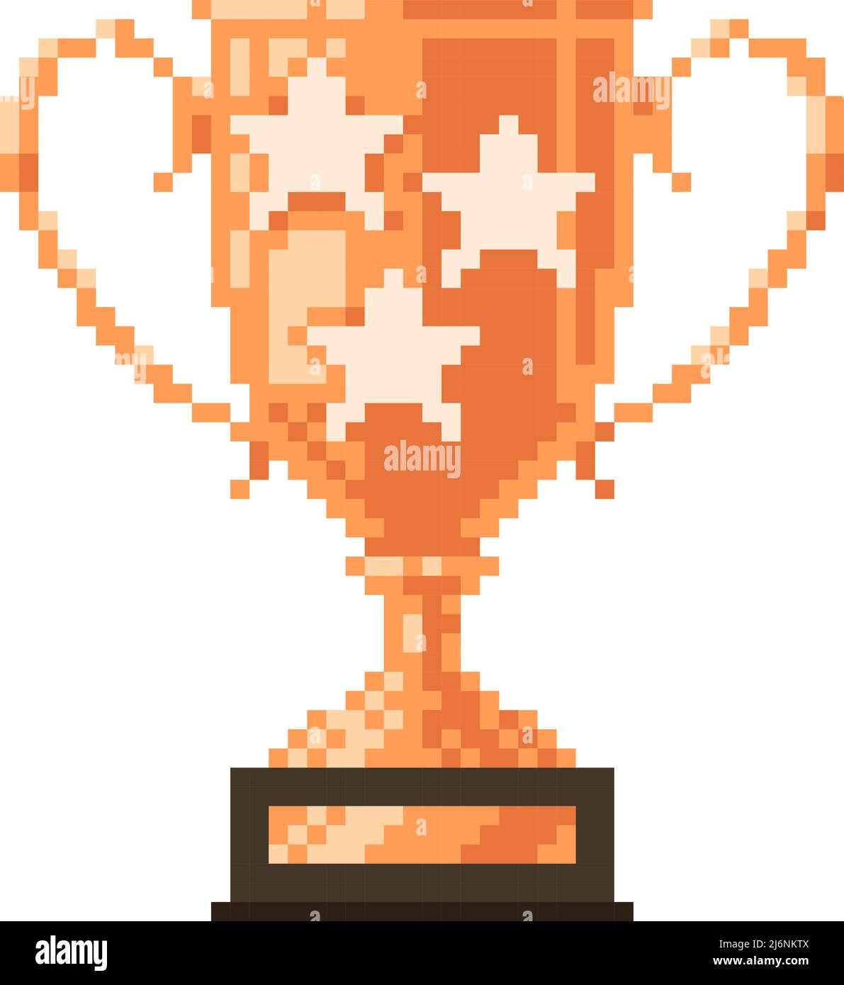 Pixel art star bit Cut Out Stock Images & Pictures - Alamy