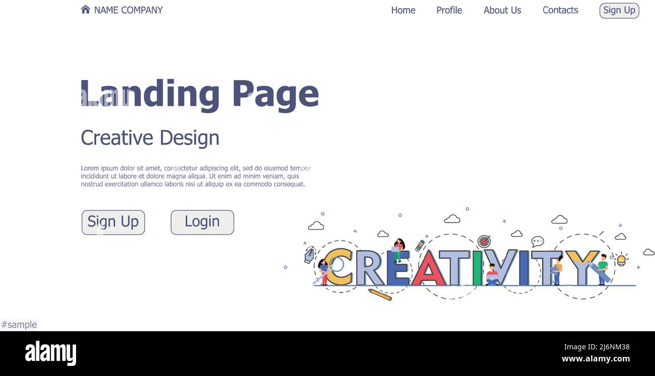 Artist website landing page hi-res stock photography and images - Alamy