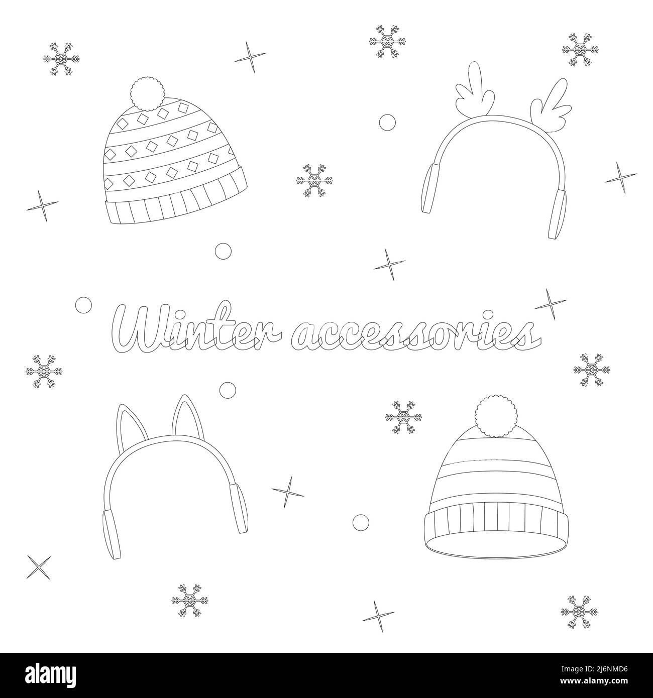 Warm hat cold weather Black and White Stock Photos & Images - Alamy