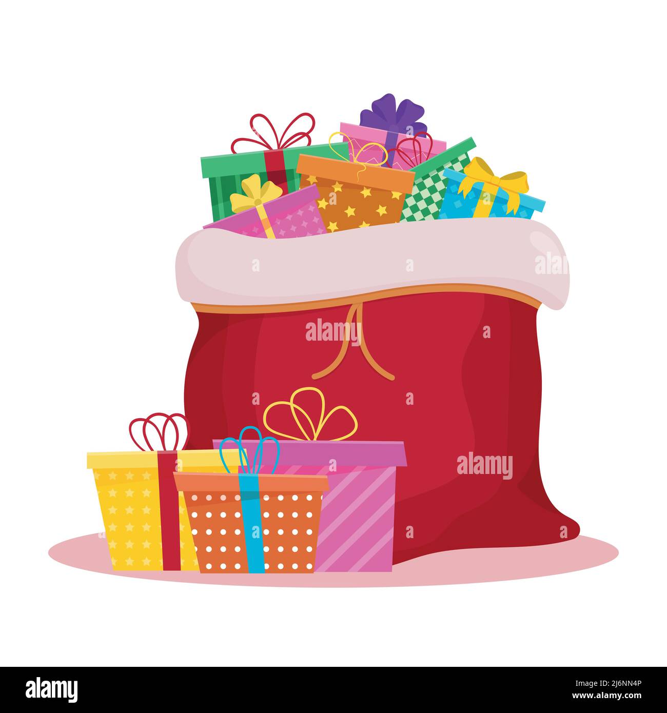 Christmas gifts wrapped simple Stock Vector Images - Alamy