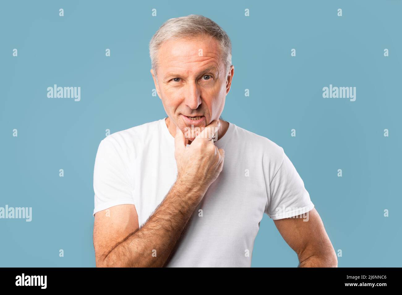 Pensive man making decision hi-res stock photography and images - Alamy
