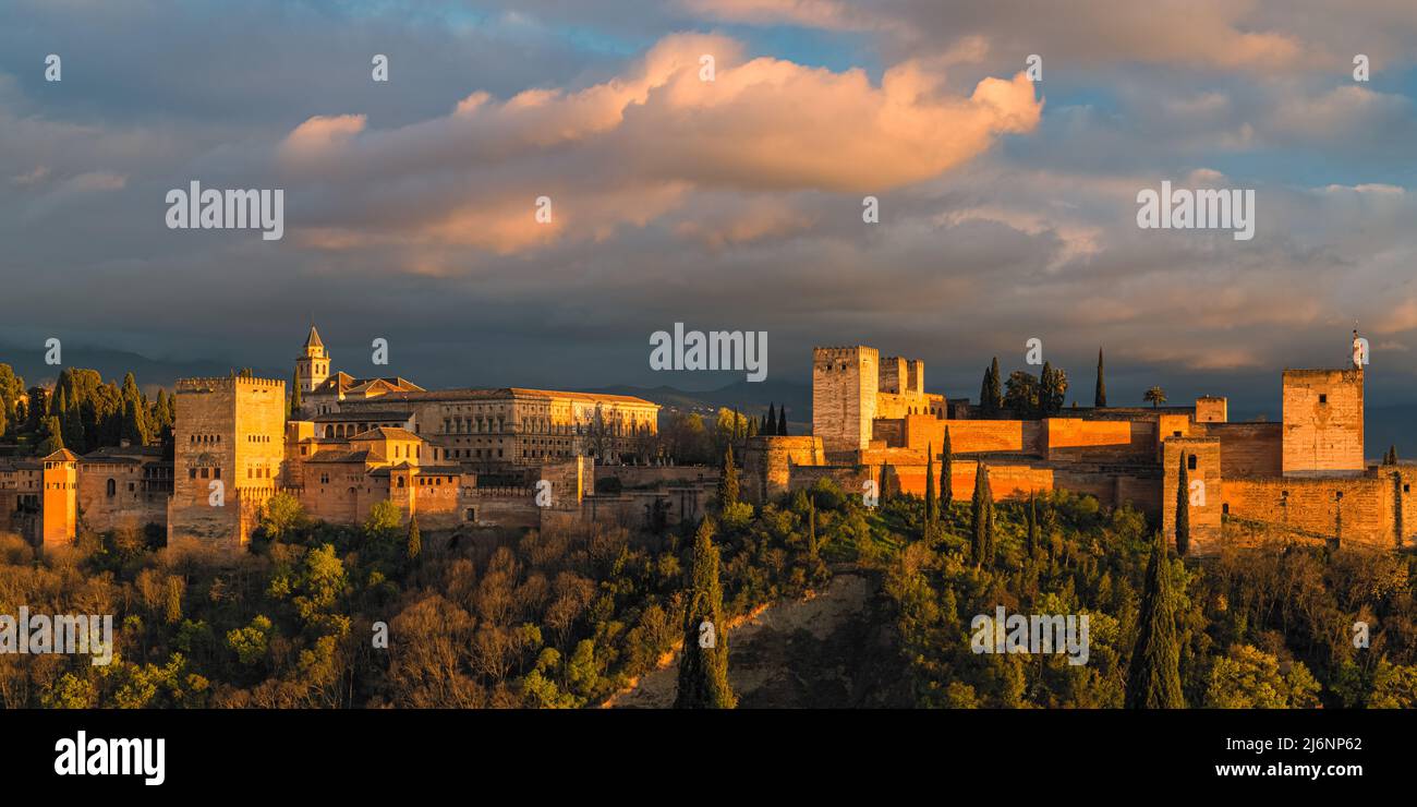 The Alhambra is a palace and fortress complex located in Granada ...