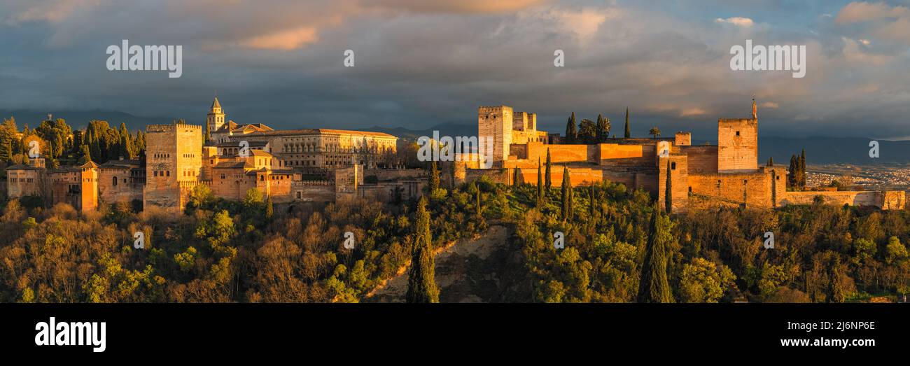 The Alhambra is a palace and fortress complex located in Granada ...