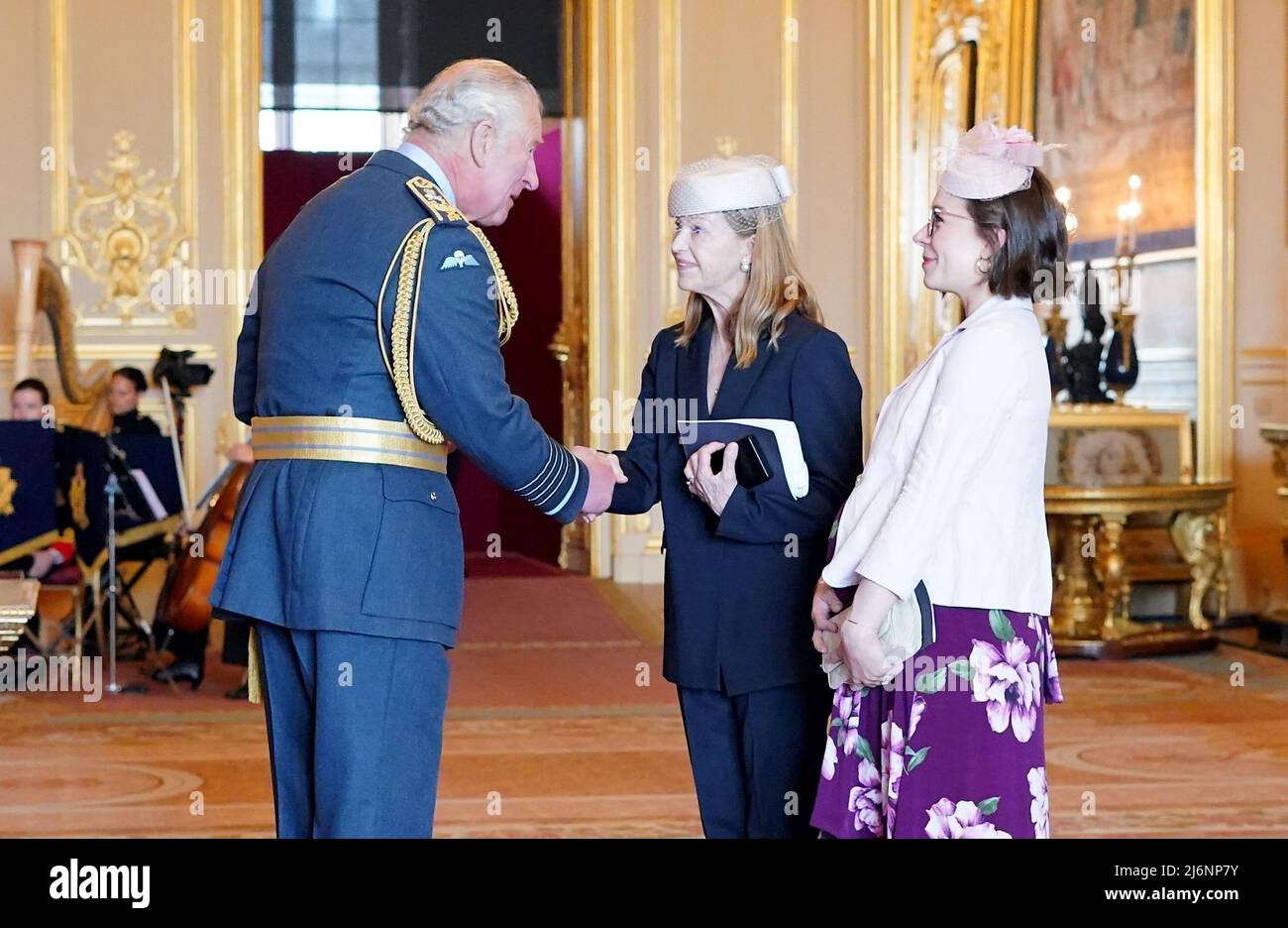 Vanessa Martin receives the Insignia of the MBE conferred on her late ...