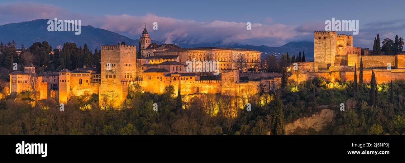 The Alhambra is a palace and fortress complex located in Granada ...