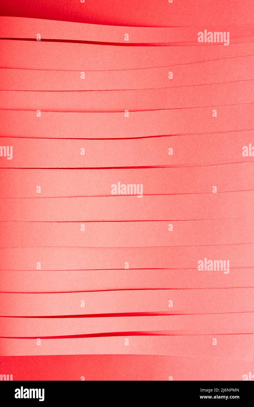 Red paper strips background. Simple concept with parallel paper strips ...