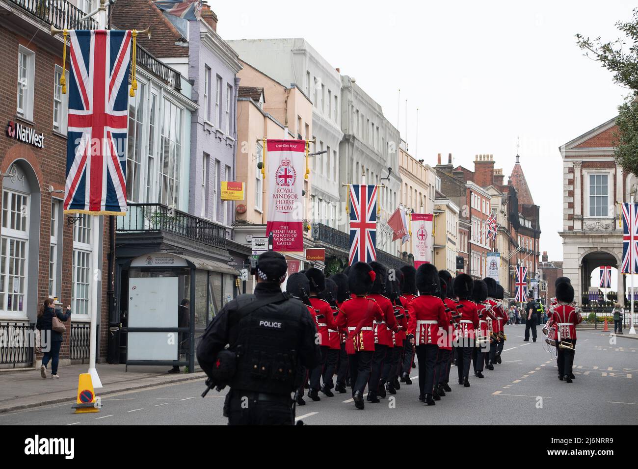 Windsor, Berkshire, UK. 3rd May, 2022. Changing of the Guard in Windsor ...