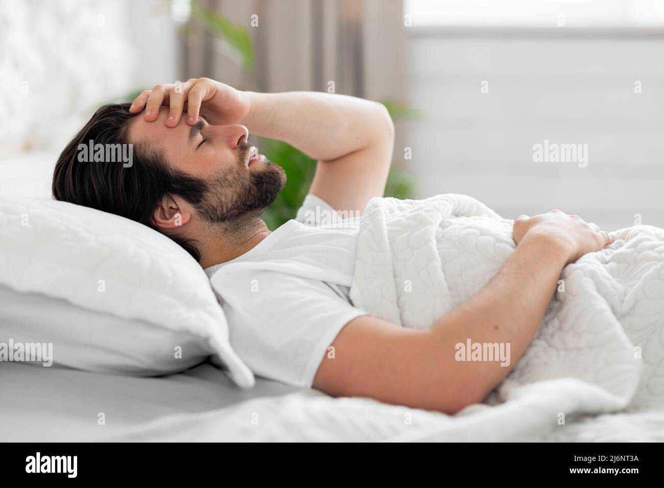 Upset hopeless sad young man hi-res stock photography and images - Alamy