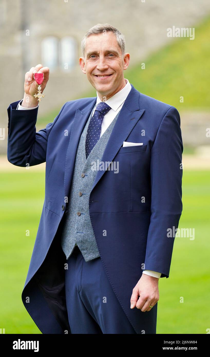Stephen Parry with their MBE (Member of the Order of the British Empire ...