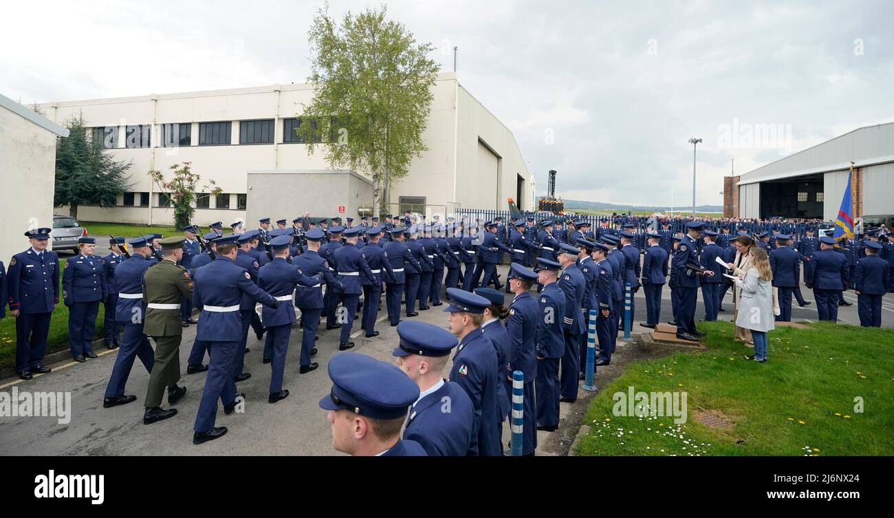 Troops on parade during a ceremony marking Centenary of the military ...