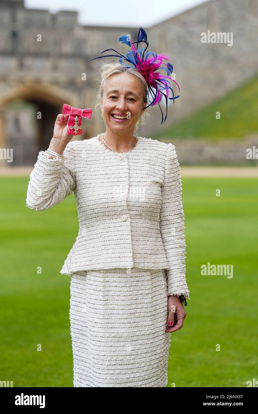 Sarah Hope with her MBE (Member of the Order of the British Empire ...
