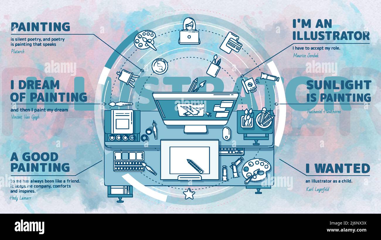 Infographic illustrator hi-res stock photography and images - Alamy
