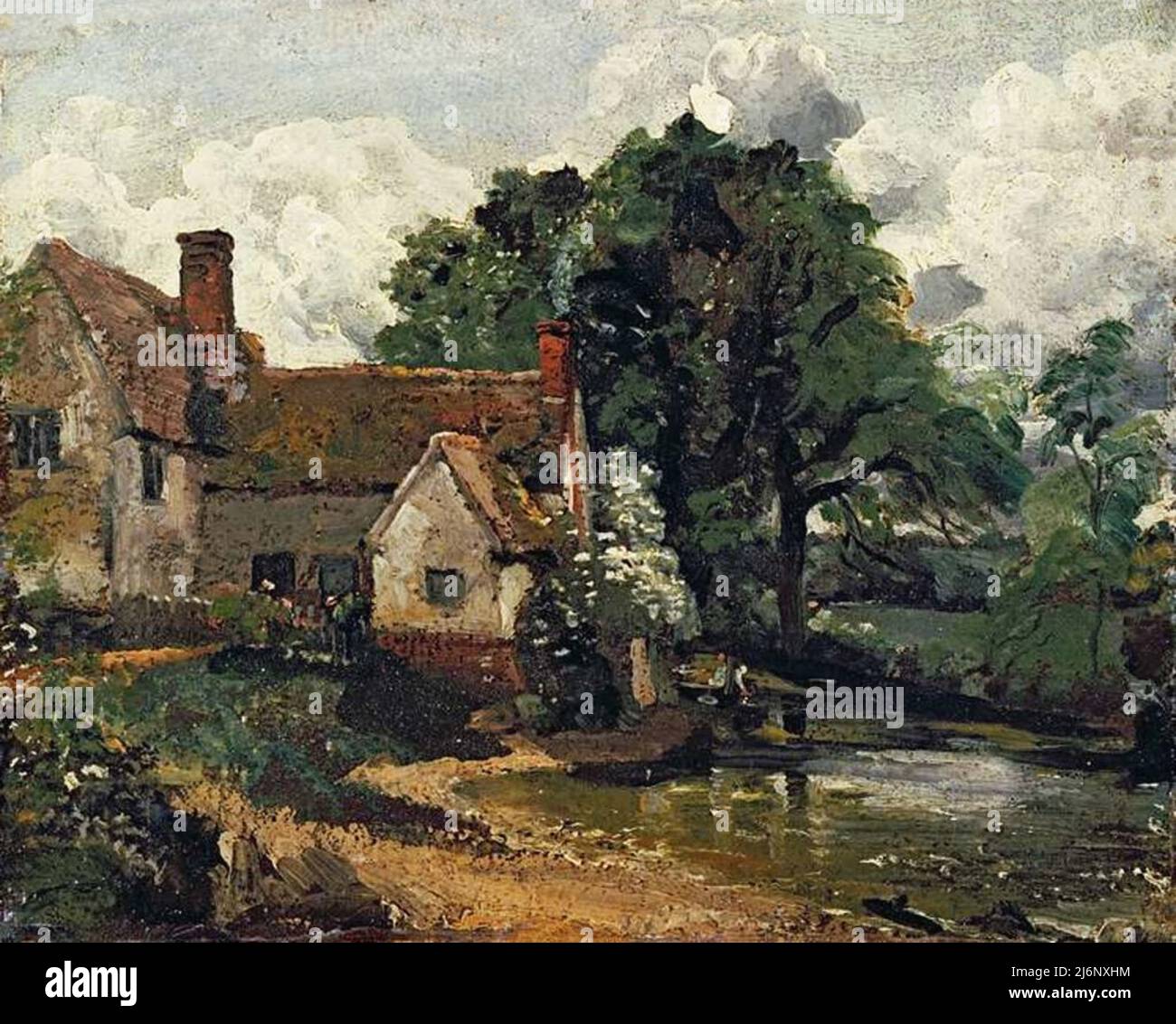 Vintage painting by john constable Stock Photo - Alamy