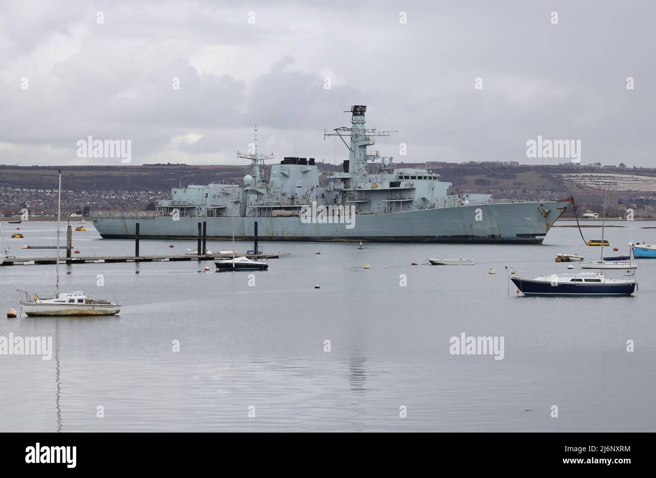 Royal navy frigate mooring in hi-res stock photography and images - Alamy