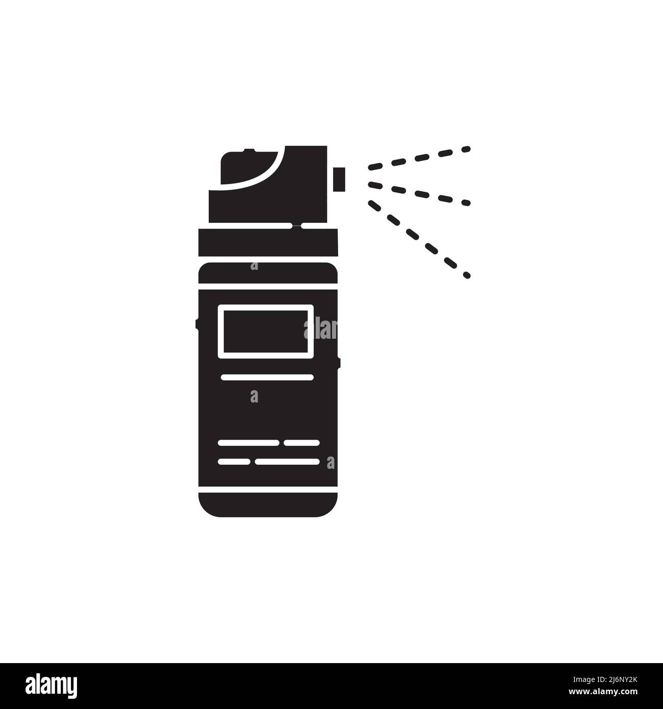 Pepper spray olor line icon. Pictogram for web page, mobile app, promo ...