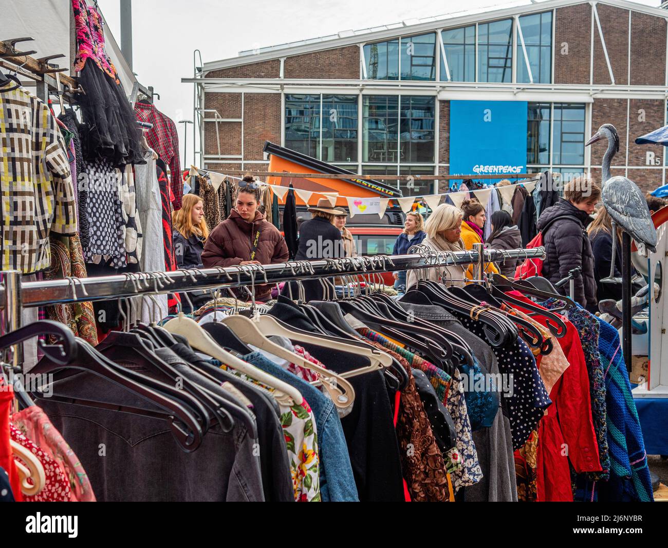 Hundreds of stalls with second-hand clothes can be seen around the ...