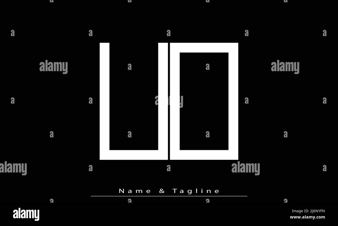 Alphabet letters Initials Monogram logo UO , OU Stock Vector Image ...