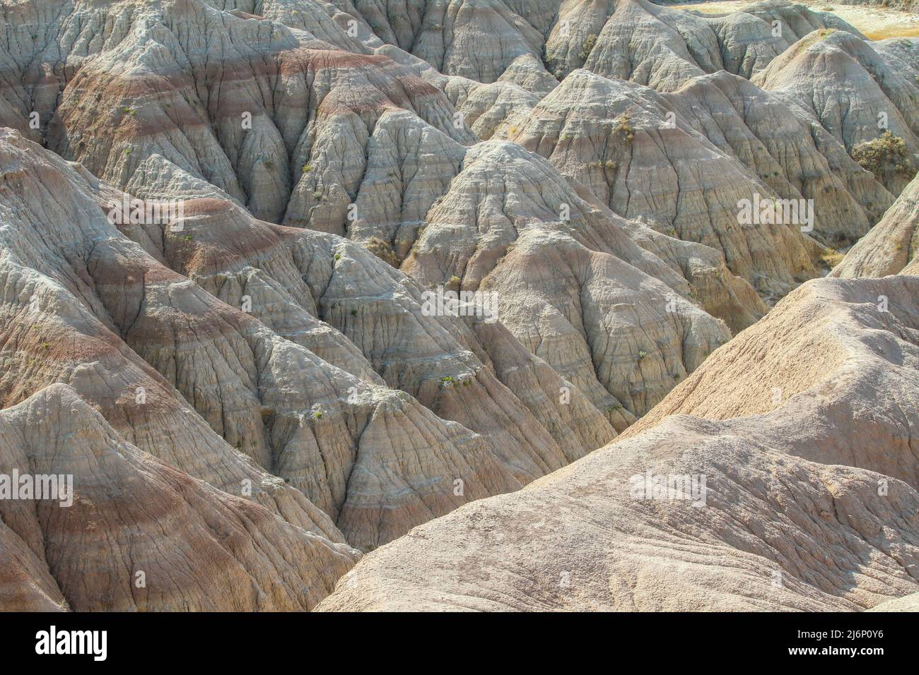 The Classic Landscapes of the USA - The Badlands of Dakota Stock Photo ...