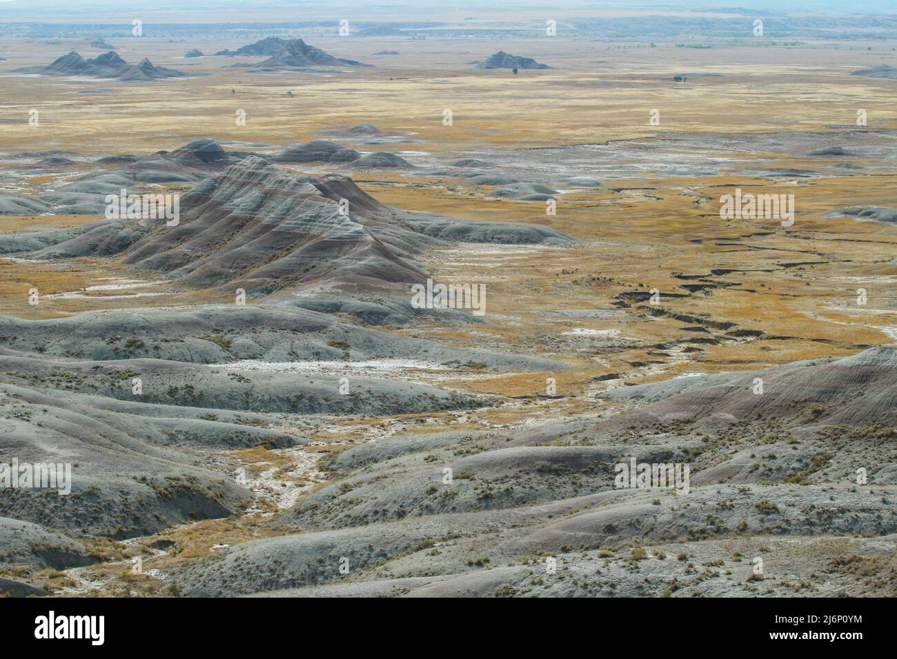The Classic Landscapes of the USA - The Badlands of Dakota Stock Photo ...