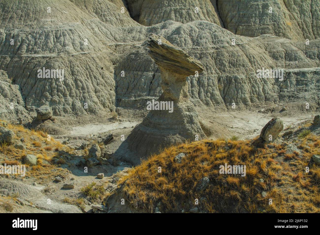 The Classic Landscapes of the USA - The Badlands of Dakota Stock Photo ...