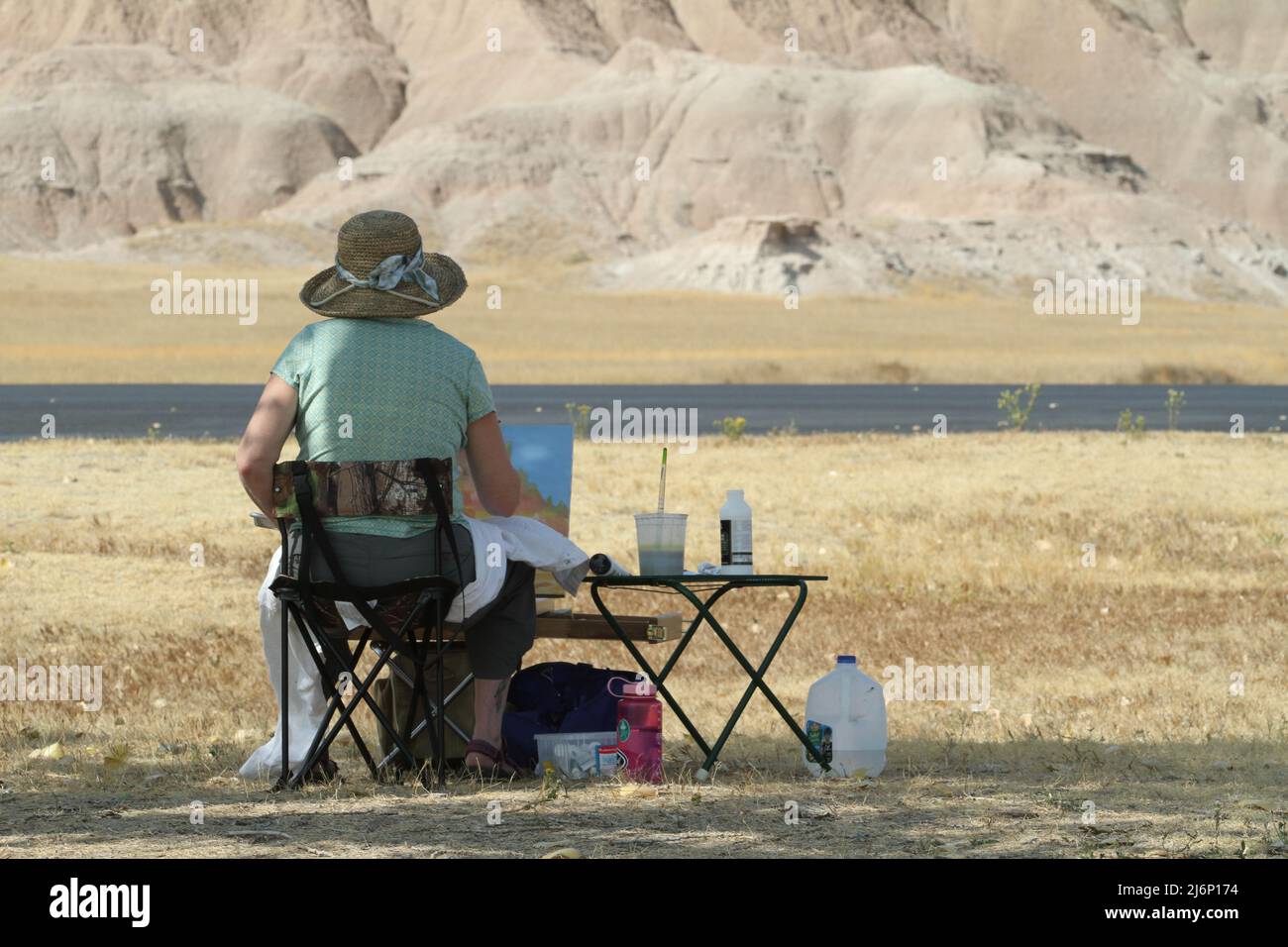 The Classic Landscapes of the USA - The Badlands of Dakota Stock Photo ...