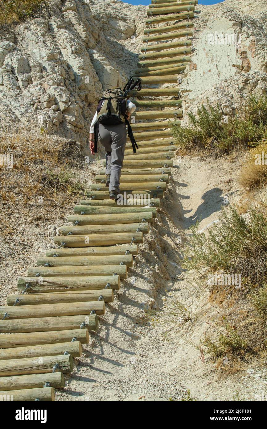 The Classic Landscapes of the USA - The Badlands of Dakota Stock Photo ...