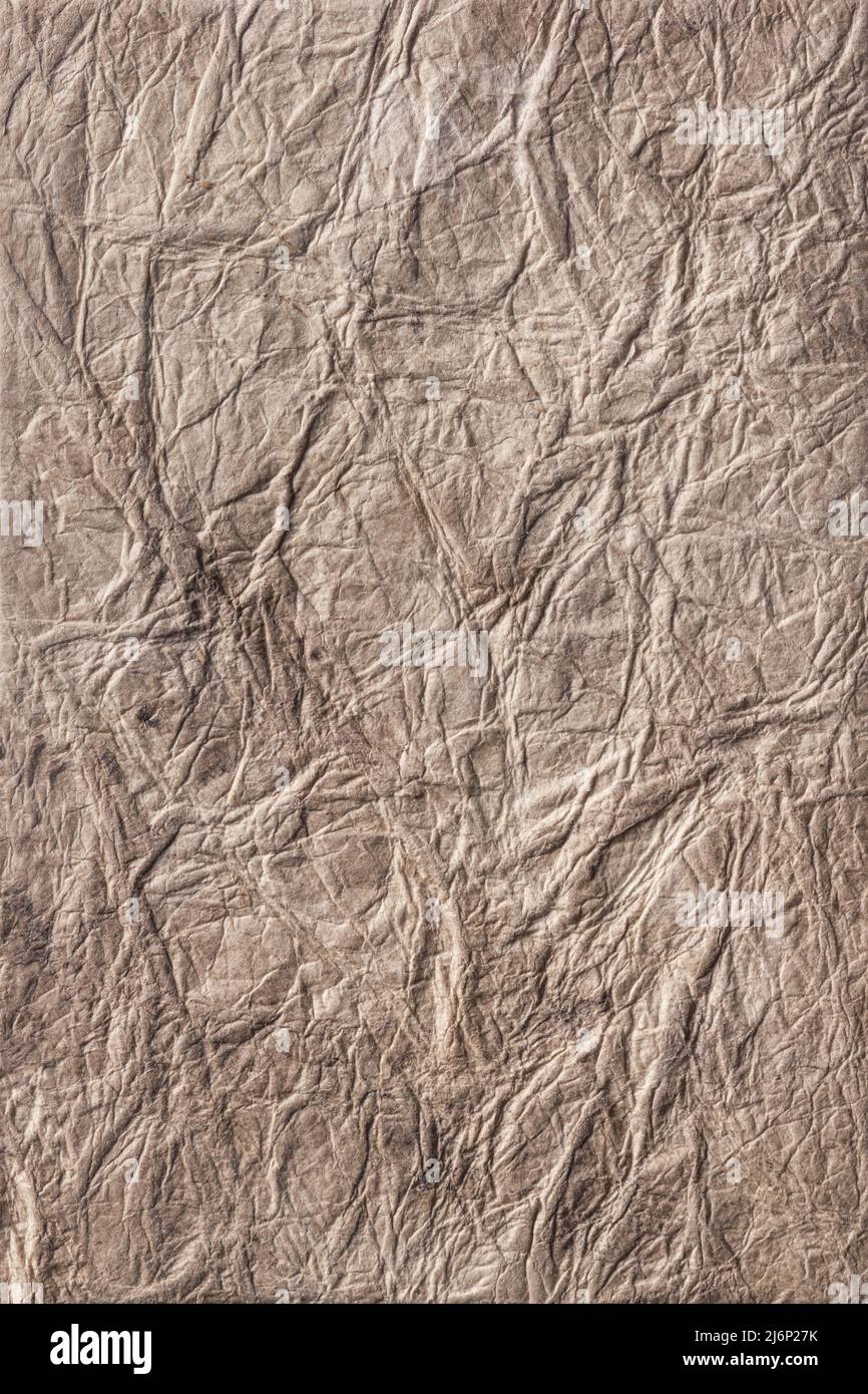 Textured gray wrinkled handmade paper background. Vertical background ...