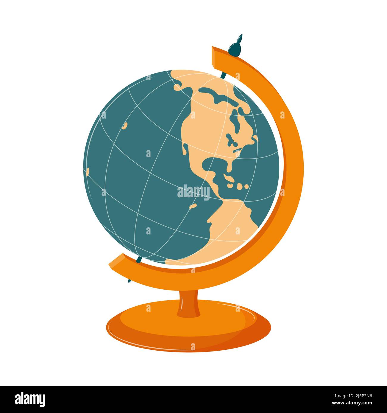 Continents flat world map Stock Vector Images - Alamy
