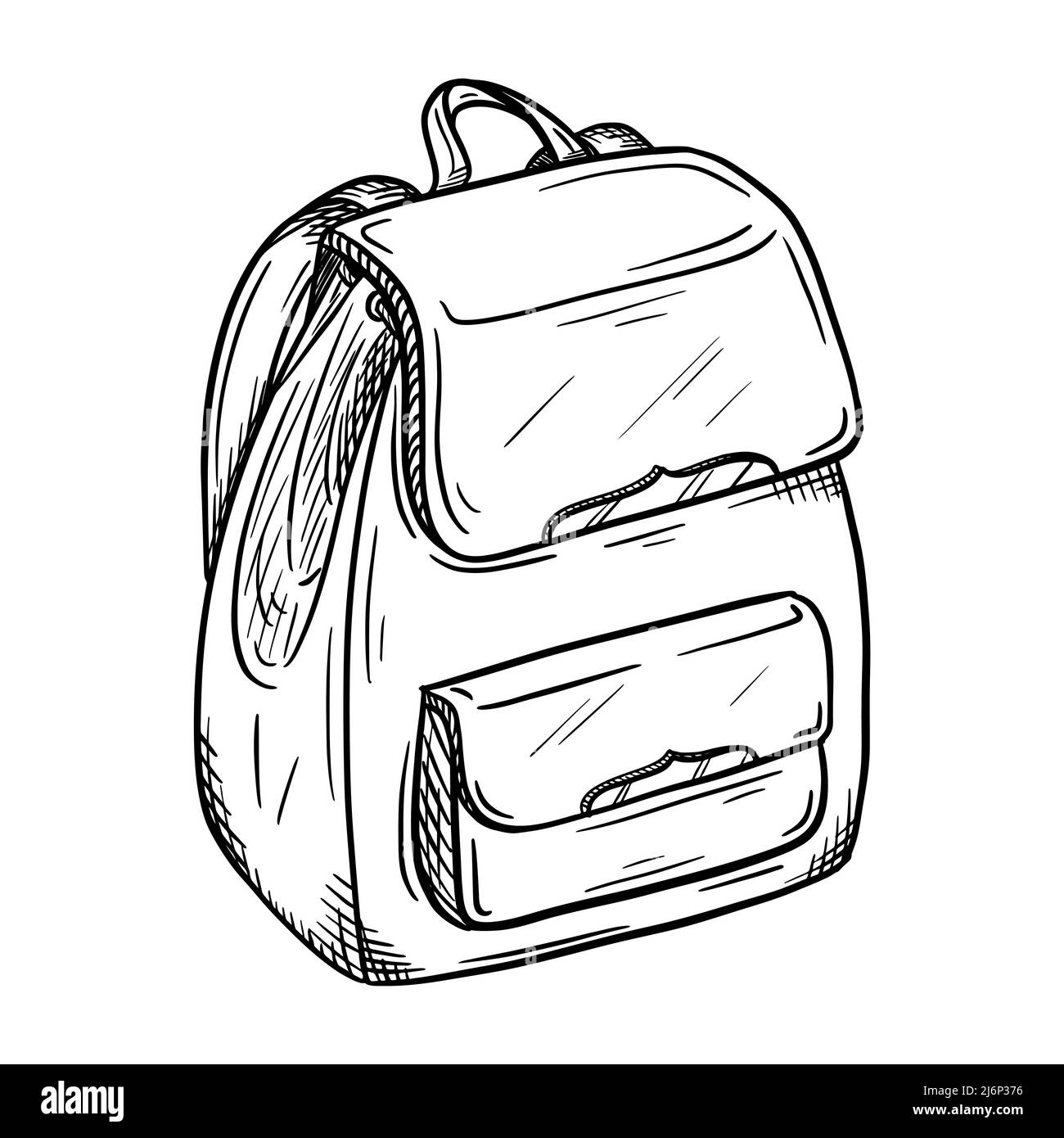 Stylish bag sketch Cut Out Stock Images & Pictures - Alamy