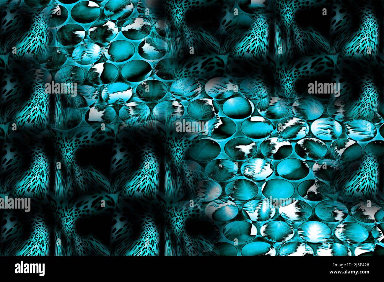 Colorful summer fashion print designs.Textile illustration.Fractal ...