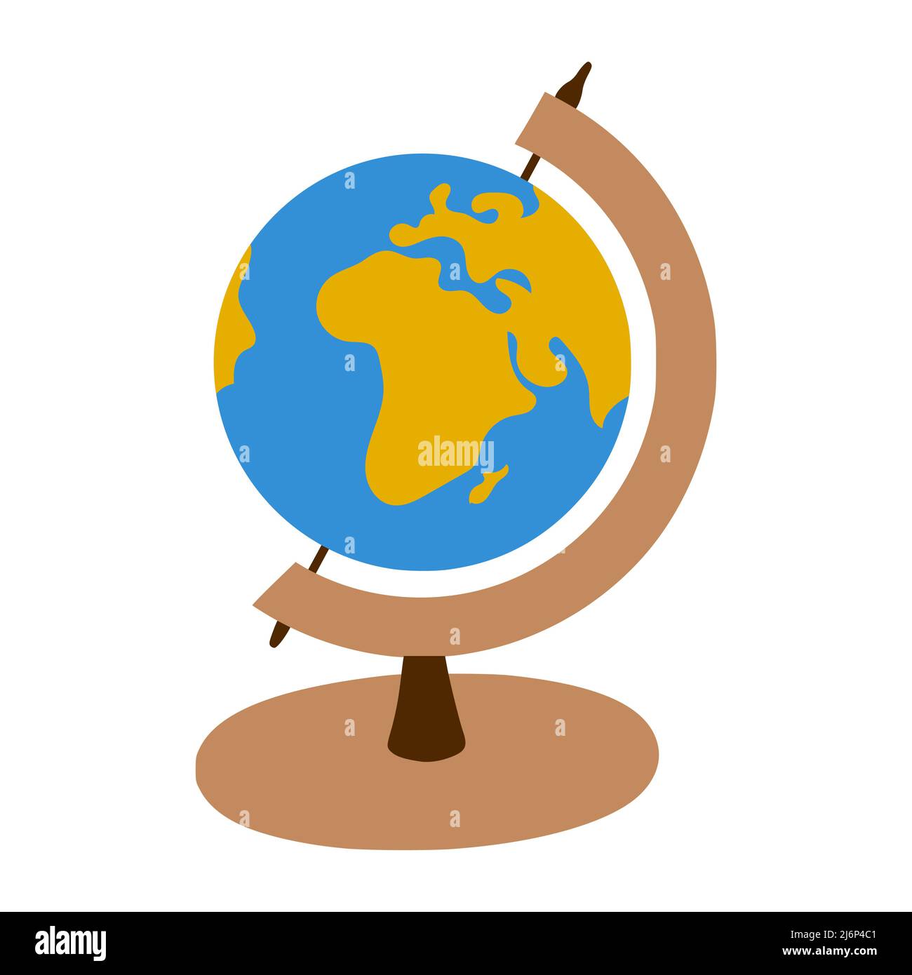 Globe on a stand. View of Africa. School inventory for geography ...