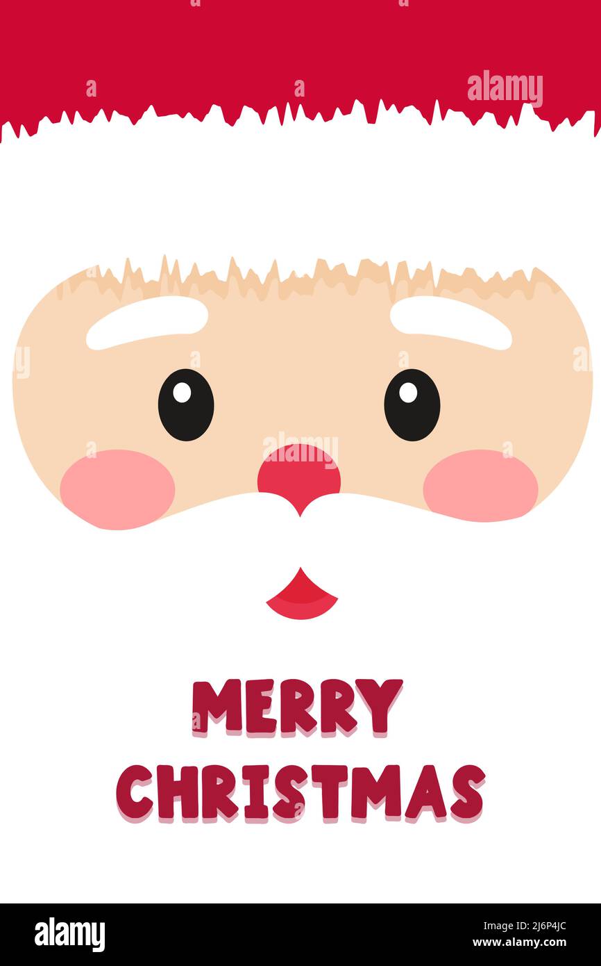 Santa Face Template Christmas Santa Faces Vector Images