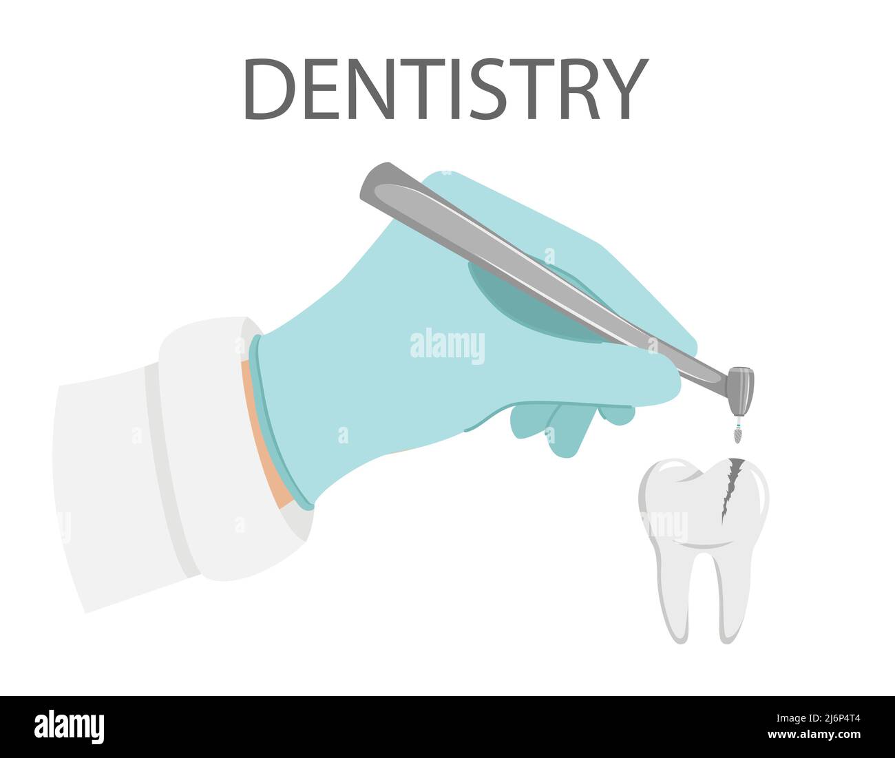Tooth decay dentist hand Cut Out Stock Images & Pictures - Alamy