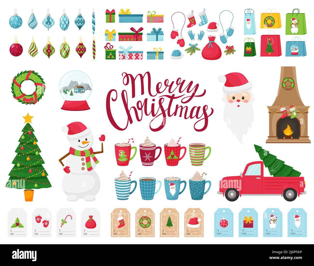 Collection christmas characters snowman Stock Vector Images - Alamy