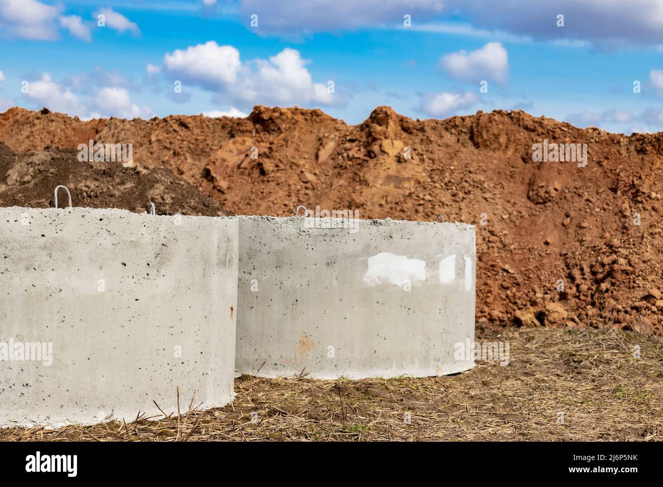 Reinforced concrete rings hi-res stock photography and images - Alamy