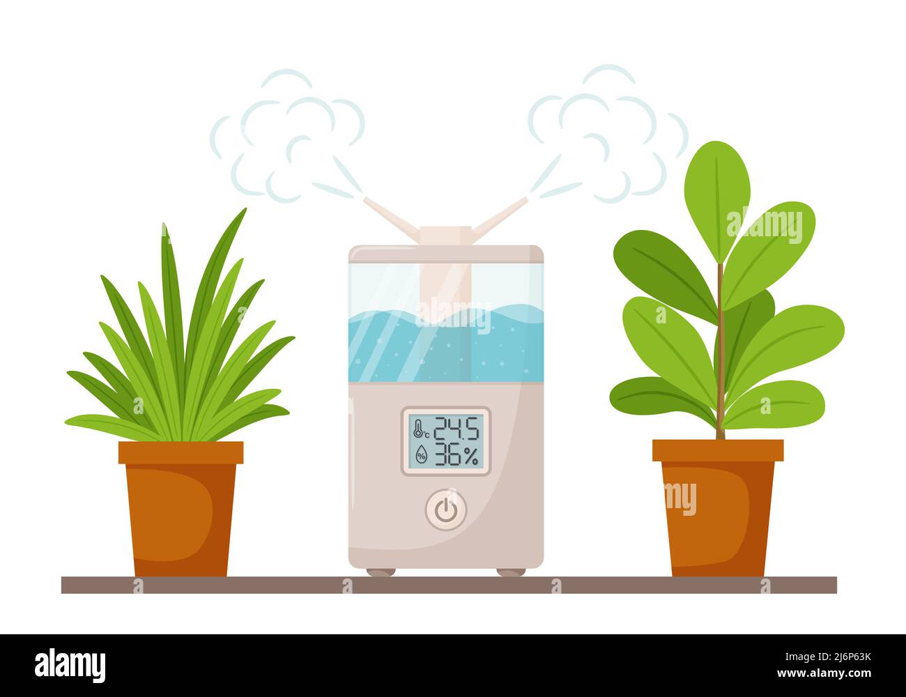 Potted plants display Stock Vector Images - Alamy
