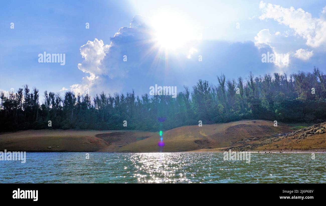Beautiful view of Pykara Lake, Ooty, Tamilnadu. Awesome scenery of ...