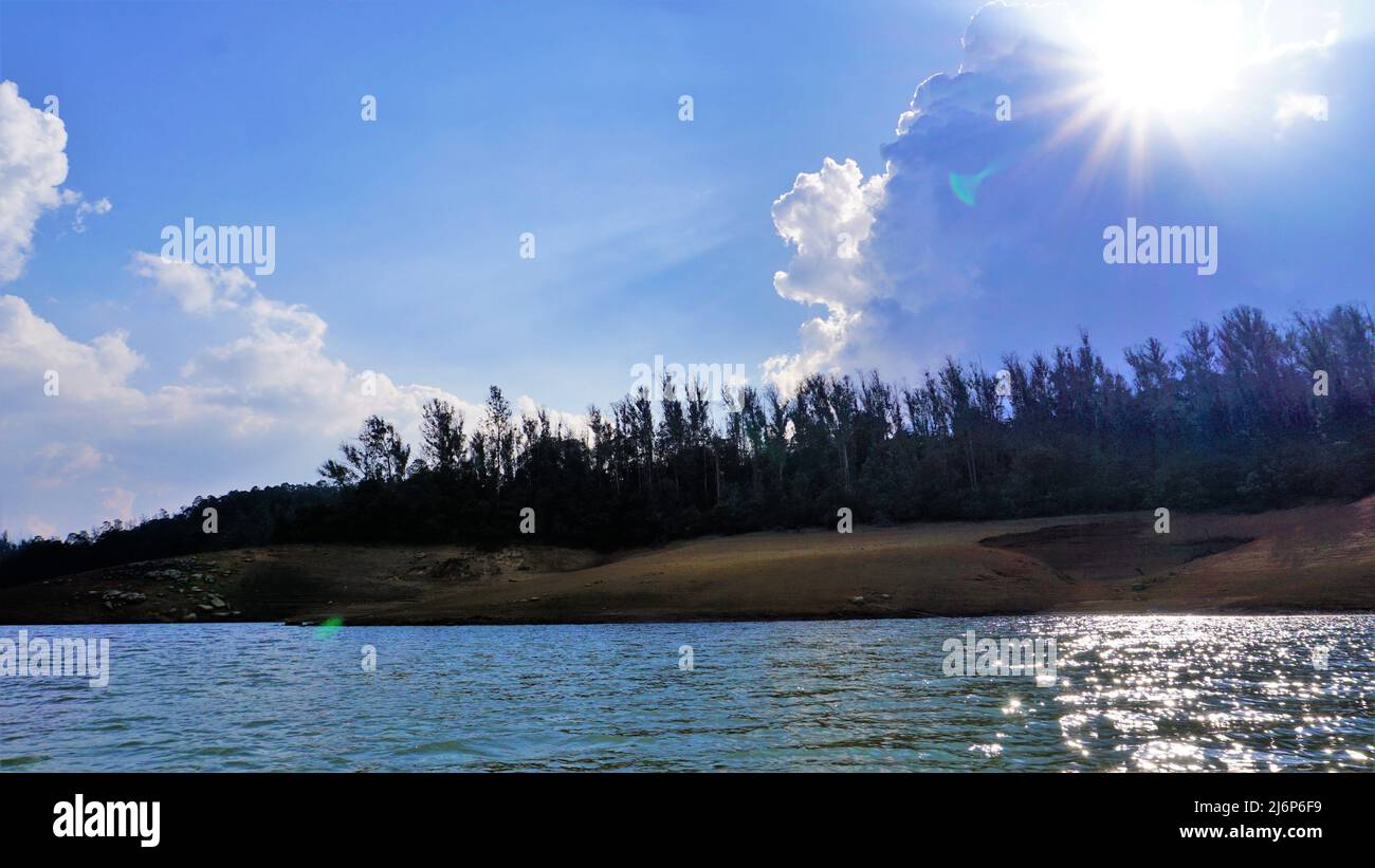 Beautiful view of Pykara Lake, Ooty, Tamilnadu. Awesome scenery of ...