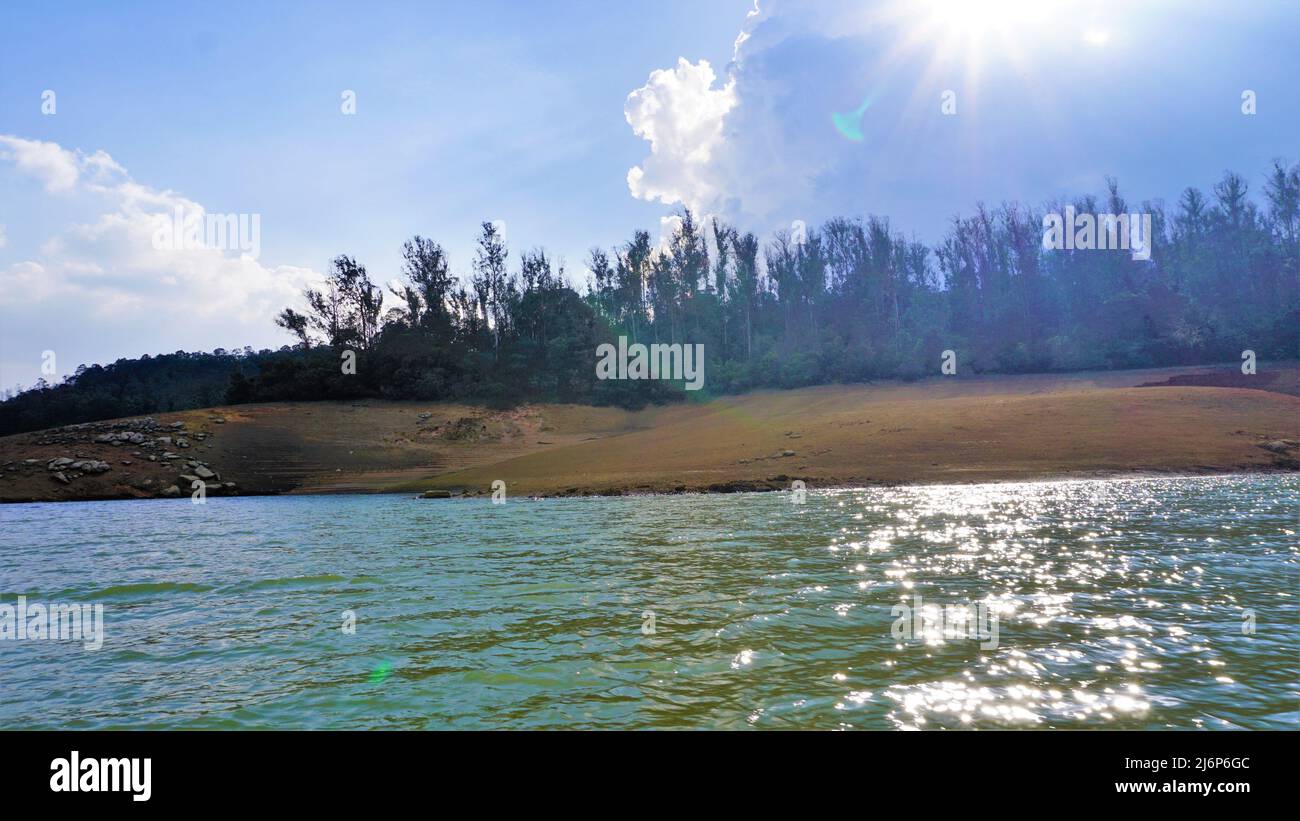 Beautiful view of Pykara Lake, Ooty, Tamilnadu. Awesome scenery of ...