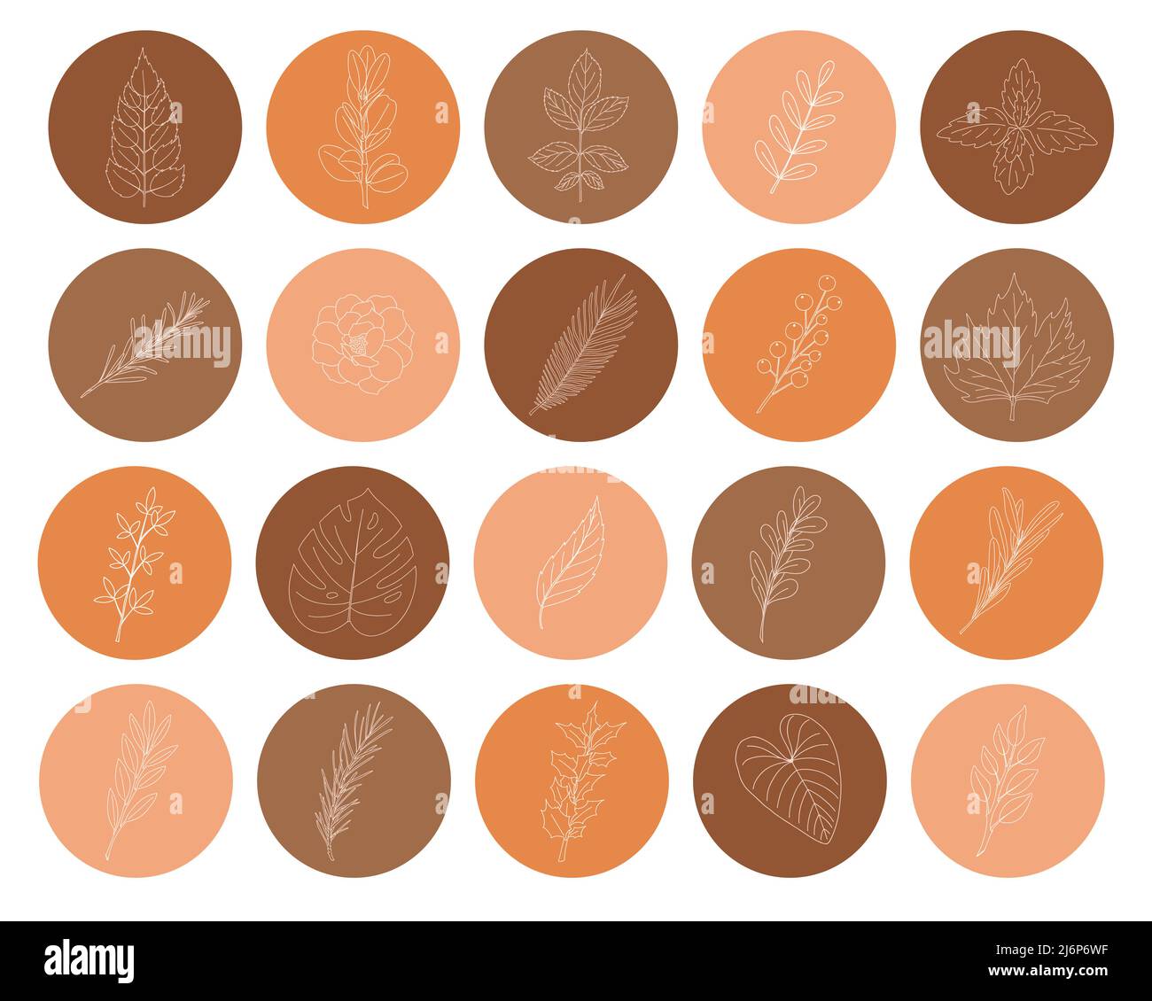 Hand drawn icons in a circle hi-res stock photography and images - Alamy