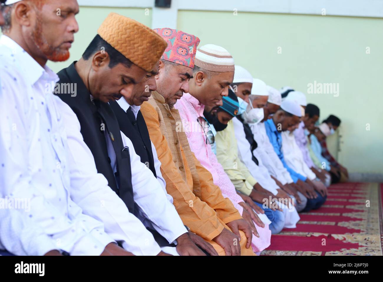 On MAy3,2022 in Kathmandu, Nepal. People from Islam community offers a ...