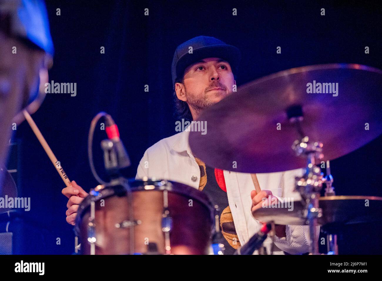 Afro-funk band Antibalas performing at Lee’s Palace in Toronto, Canada ...