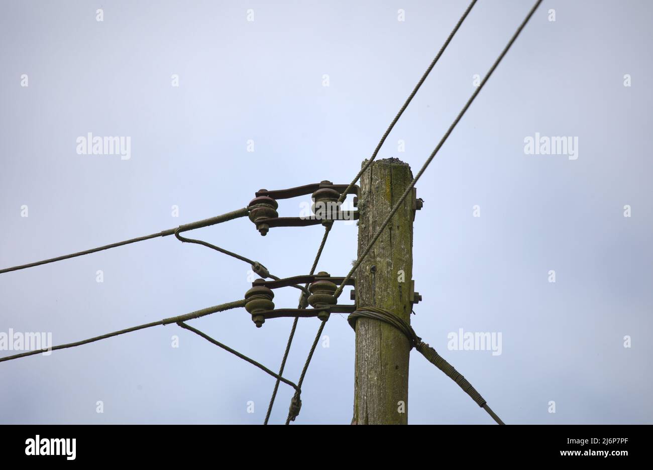Electricity overhead power lines of high and medium voltage ...