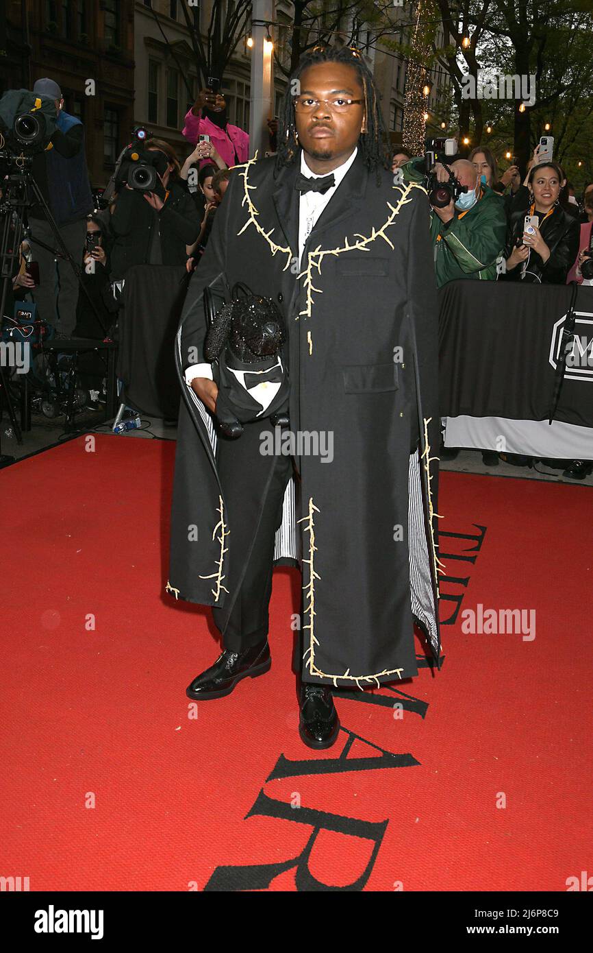 rapper Gunna poses for photographers at Departures from The Mark Hotel ...