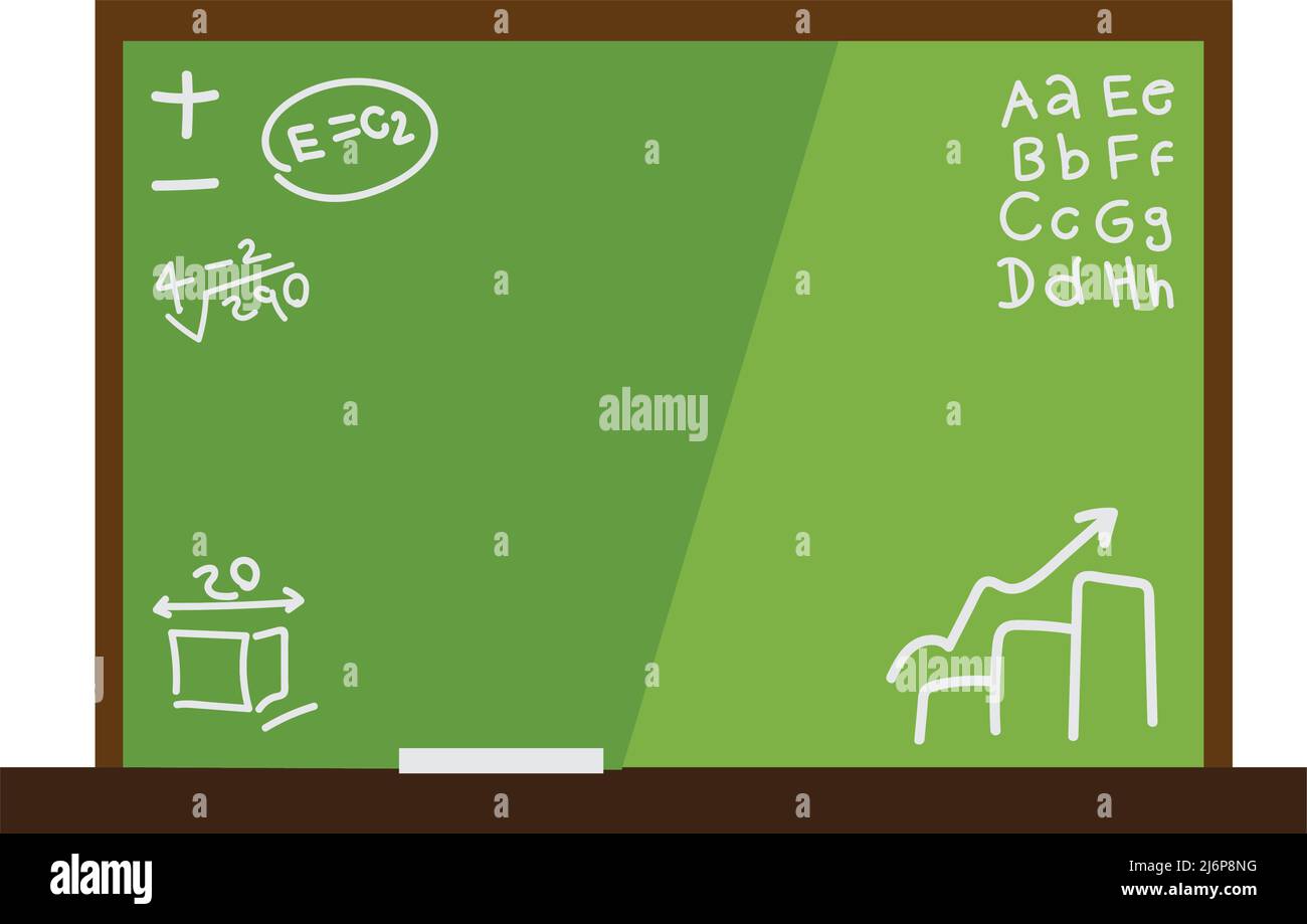 green chalkboard school Stock Vector Image & Art - Alamy