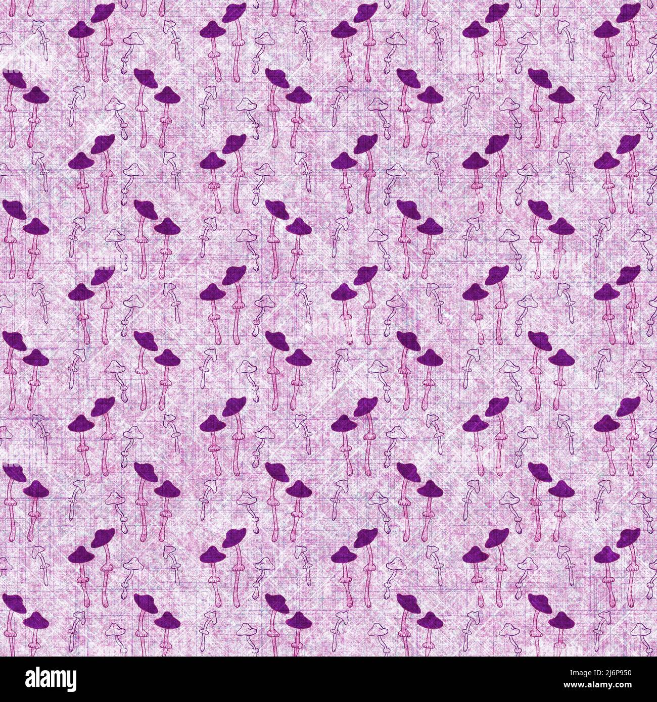 Mushroom pink linen effect texture pattern. Seamless woven woodland ...